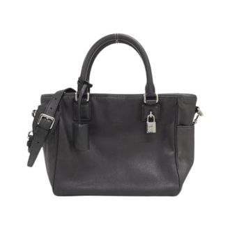 Loewe Sac bandouli&egrave;re en cuir de ch&egrave;vre Pre-owned - Femme - Pre-owned - Noir - Taille: ONE Size