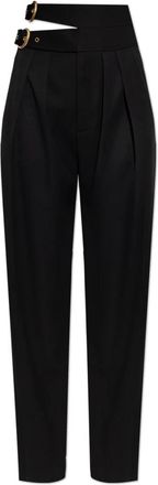 Chlo&eacute; Femme, Pantalons, Noir, Taille: 40 FR Pleated Pantalons
