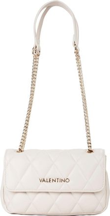 Valentino Umh&auml;ngetasche Schultertasche Frisia Flap Bag Ecru creme