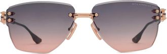 Dita Eyewear gradient geometric-frame sunglasses - Gold