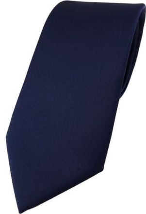 TigerTie Cravate pour homme : cravate classique de 7,5 cm au design uni, idéale pour les rendez-vous daffaires, les occasions festives et les loisirs, Marine, 