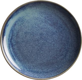 Kahla Homestyle Frühstücksteller 21 cm atlantic blue orientalisches Geschirr aus Porzellan mit Steingut- und Keramiklook dicker Teller Kuchenteller Desserte