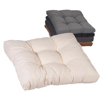 Beo Sitzkissen 80x80 cm wasserabweisend f&uuml;r Lounge Gartenm&ouml;bel | Made in EU Lounge-Kissen Beige | Stuhlkissen mit hoher Lichtechtigkeit - UV-Ausbleichschu