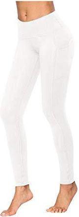 Generic Legging de sport 2026 pour femme - Pour la course &agrave; pied, lentra&icirc;nement, le sport, le sport, le fitness, le yoga, blanc, S