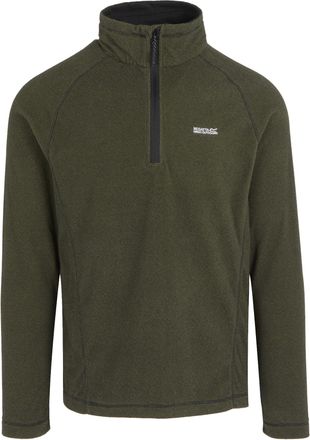 Regatta Herren Montes Lightweight Half Zip Fleece Jumper Pullover, Nephritgrün/Schwarz, 3XL