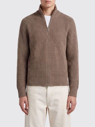 Maison Margiela Cardigan zipp&eacute; en maille de laine c&ocirc;tel&eacute;e &agrave; col montant
