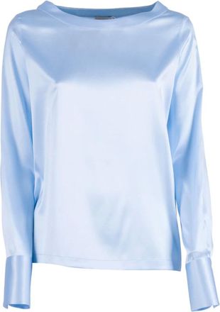 Mazzarelli Femme, Blouses et Chemises, Bleu, Taille: 42 FR Blouse 290/2