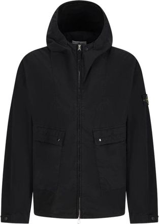 Stone Island Homme, Vestes, Noir, Taille: XL Parka Courte