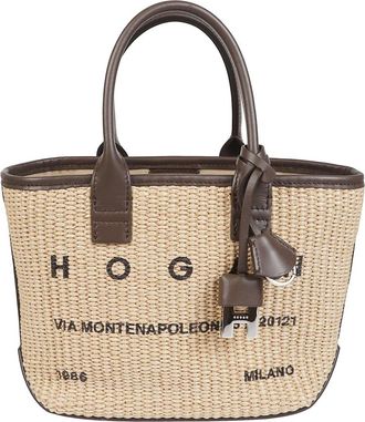Hogan Femme, Sacs, Beige, Taille: ONE Size Mini Sac Shopping Address