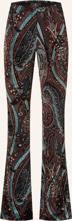 Etro Etro Bootcut-Hose Aus Samt rot
