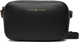 Tommy Hilfiger Handtasche Th Logo Camera Bag AW0AW18115 Schwarz