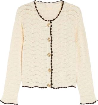 iBlues Femme, Pulls, Beige, Taille: 44 FR Cardigan Cestino