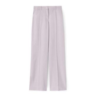 Motivi Palazzo-Hose aus Leinen-Lyocell-Gemisch - - Trousers - Damen - Lila - 2XL
