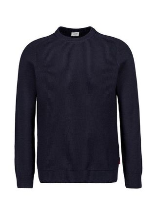 Joop Herren Pullover blau Baumwolle unifarben