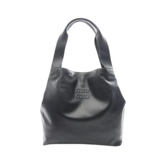 Miu Miu Pre-owned Leder Tote Bag - - Pre-owned - Damen - Schwarzk - ONE SIZE