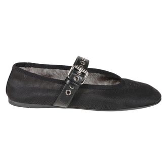 Miu Miu Ballerinas aus Mesh - - Shoes - Damen - Schwarzk - 37 1/2 EU