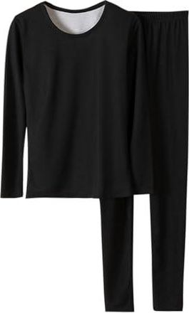 Generic Ensemble de sous-v&ecirc;tements thermiques pour femme - Pour couple et hiver - En laine &eacute;paisse - Sous-couche thermique - Ensemble long et chaud pour homme