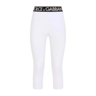 Dolce & Gabbana Femme, Pantalons, Blanc, Taille: 34 FR Jam Pants