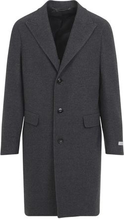Canali Einreiher-Mantel - - Coats - Herren - Grau - XL