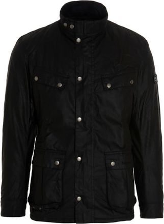 Barbour Homme, Vestes, Noir, Taille: S Duke International Line Veste en Coton Huil&eacute;