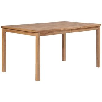 vidaXL Vidaxl - Table de jardin 150x90x77 cm Bois de teck solide