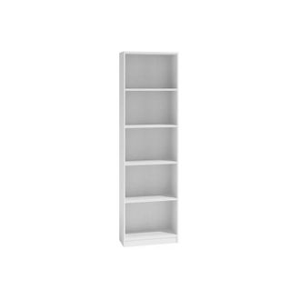 Hucoco Hucoco - florence - Biblioth&egrave;que contemporaine 5 niches salon/bureau/chambre 30x40x182 - Meuble de rangement multifonctionnel livres d&egrave;co