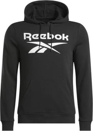 Reebok Identity Big Logo Ft Hoodie Maillot de surv&ecirc;tement, Noir/Blanc/Rouge Vector, XL Homme
