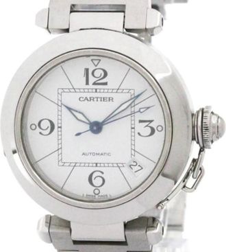 Cartier unisex, Pre-owned, Blanc, Taille: ONE Size Montre en acier inoxydable doccasion