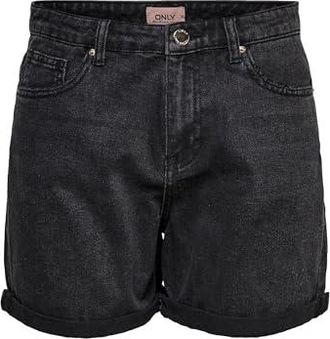 Only Only ONLPHINE Life Shorts BB MAS0003, Black Denim, L Femme