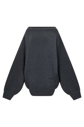 Maison Margiela Oversized Wool Sweater - Gray