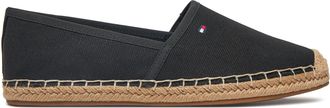 Tommy Hilfiger Espadrilles Tommy Hilfiger Flag Canvas Espadrille FW0FW08541 Schwarz