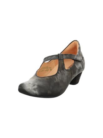 Think Think AIDA Damen chromfrei gegerbte nachhaltige Pumps, SCHWARZ 9000, 36.5 EU