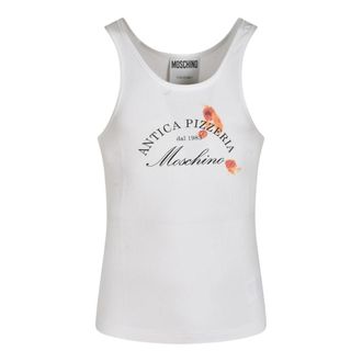 Moschino &Auml;rmelloses Top - - Tops - Herren - Wei&szlig; - M