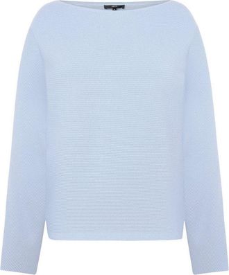 Zero Strickpullover Damen mit U-Bootausschnitt (1-tlg) Plain/ohne Details