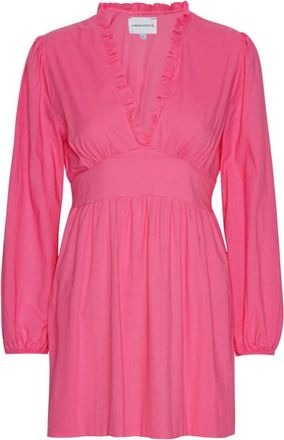 Americandreams Americandreams, Femme, Robes, Rose, Taille: 44 FR Umi Short Solid Cotton Dress