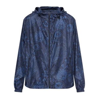Etro Floral Paisley Windbreaker Jacket - - Jackets - Herren - Blau - XL