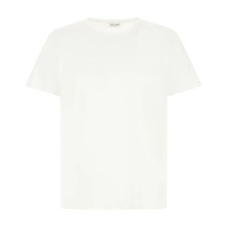Saint Laurent Cassandre Oversized T-Shirt - - Tops - Herren - Wei&szlig; - M
