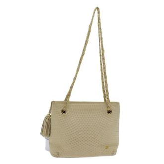 Bally Pre-owned Leder Schultertasche - - Pre-owned - Damen - Beige - ONE SIZE