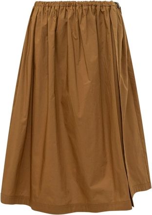 Pinko Pinko, Femme, Jupes, Brun, Taille: 44 FR Calimera Midi Skirt