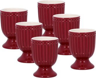 Green Gate Alice Eierbecher Claret red 6,5 cm Set6