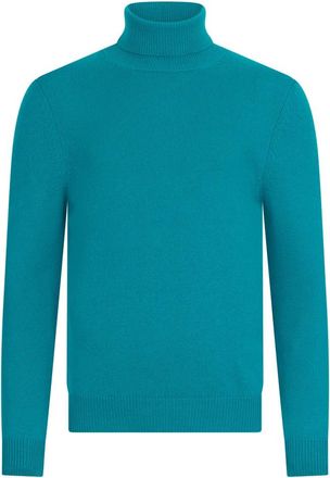 Malo Homme, Pulls, Bleu, Taille: XL Cashmere Turtleneck