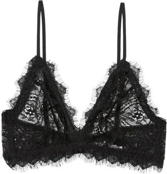 Anine Bing Femme, Sous-v&ecirc;tements, Noir, Taille: 38 FR Soutien-gorge en dentelle avec bordure