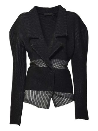 Mirco Giovannini veste à manches rayées - Noir