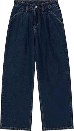 Generic Y2K Jean baggy vintage Hip Hop pour homme Coupe ample, noir fonc&eacute;, XL