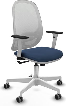 Piqueras y Crespo Computerstuhl, zylindrisch, mit 1D-Armlehnen, h&ouml;henverstellbare Lendenwirbelst&uuml;tze, ausgestattet mit 3 Positionen und Schneideschaum, mit Rollen von 6