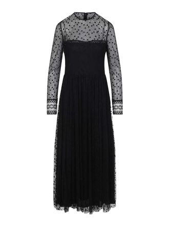 Alberta Ferretti Robe Au Genou - Noir