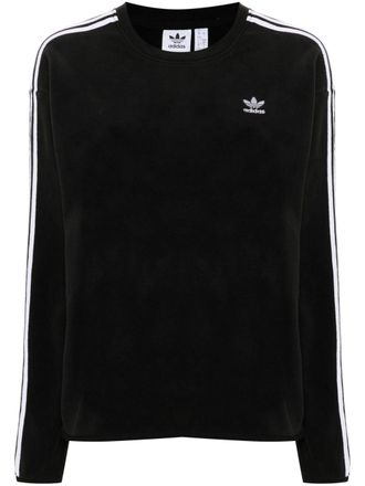 adidas Sweatshirt mit Streifen - Schwarz