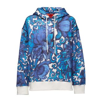 La DoubleJ Art-House Hoodie - - Sweatshirts & Hoodies - Damen - Blau - L