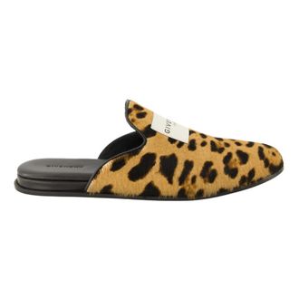 Givenchy Leopardenmuster Flache Mules - - Shoes - Damen - Braun - 40 EU