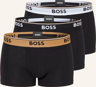 HUGO BOSS 3er-Pack Boxershorts Power schwarz